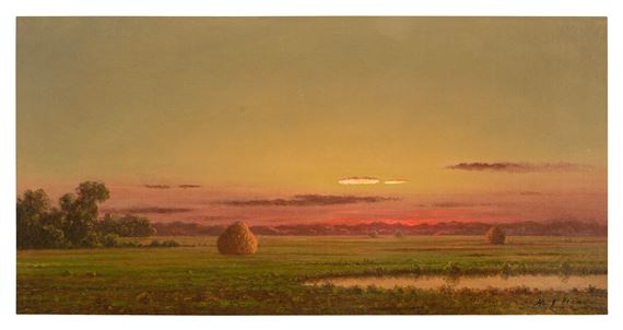 Martin Johnson Heade | Northern Marsh: Sunset (Circa 1880s) | MutualArt