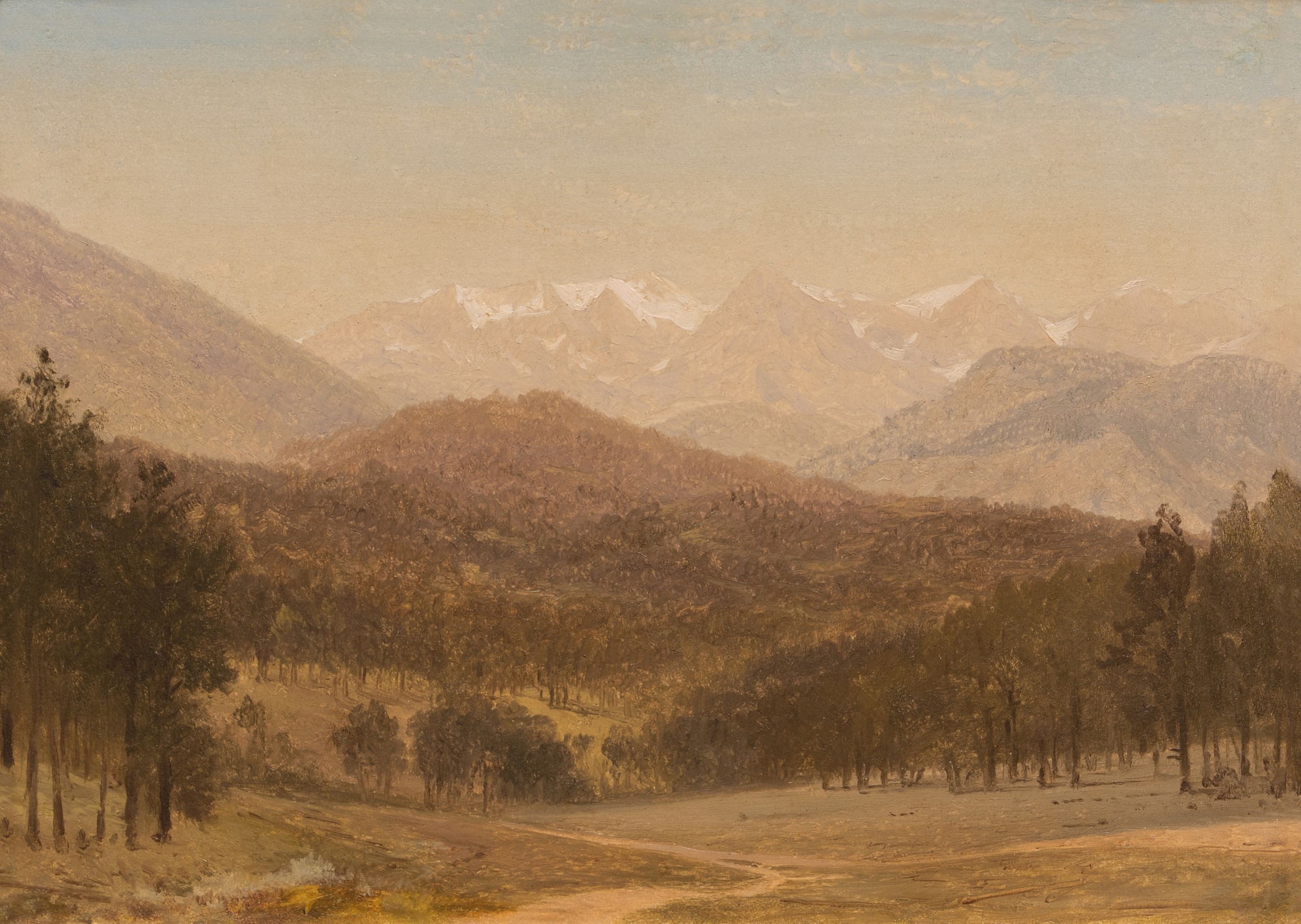 John Frederick Kensett | Path to the Mountains, Colorado (Circa 1870 ...