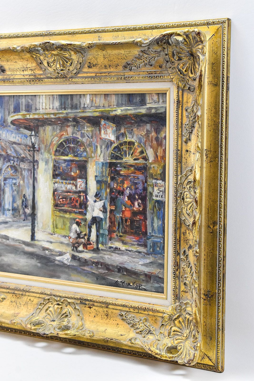 Robert Malcolm Rucker | ROBERT RUCKER FRENCH QUARTER BAR OIL PAINTING ...