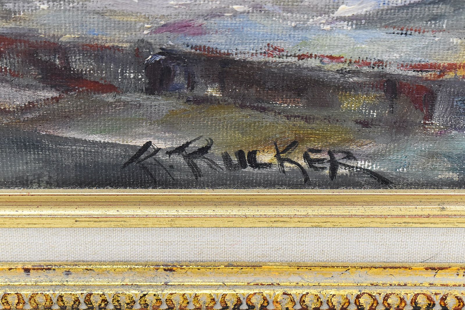 Robert Malcolm Rucker | ROBERT RUCKER FRENCH QUARTER BAR OIL PAINTING ...