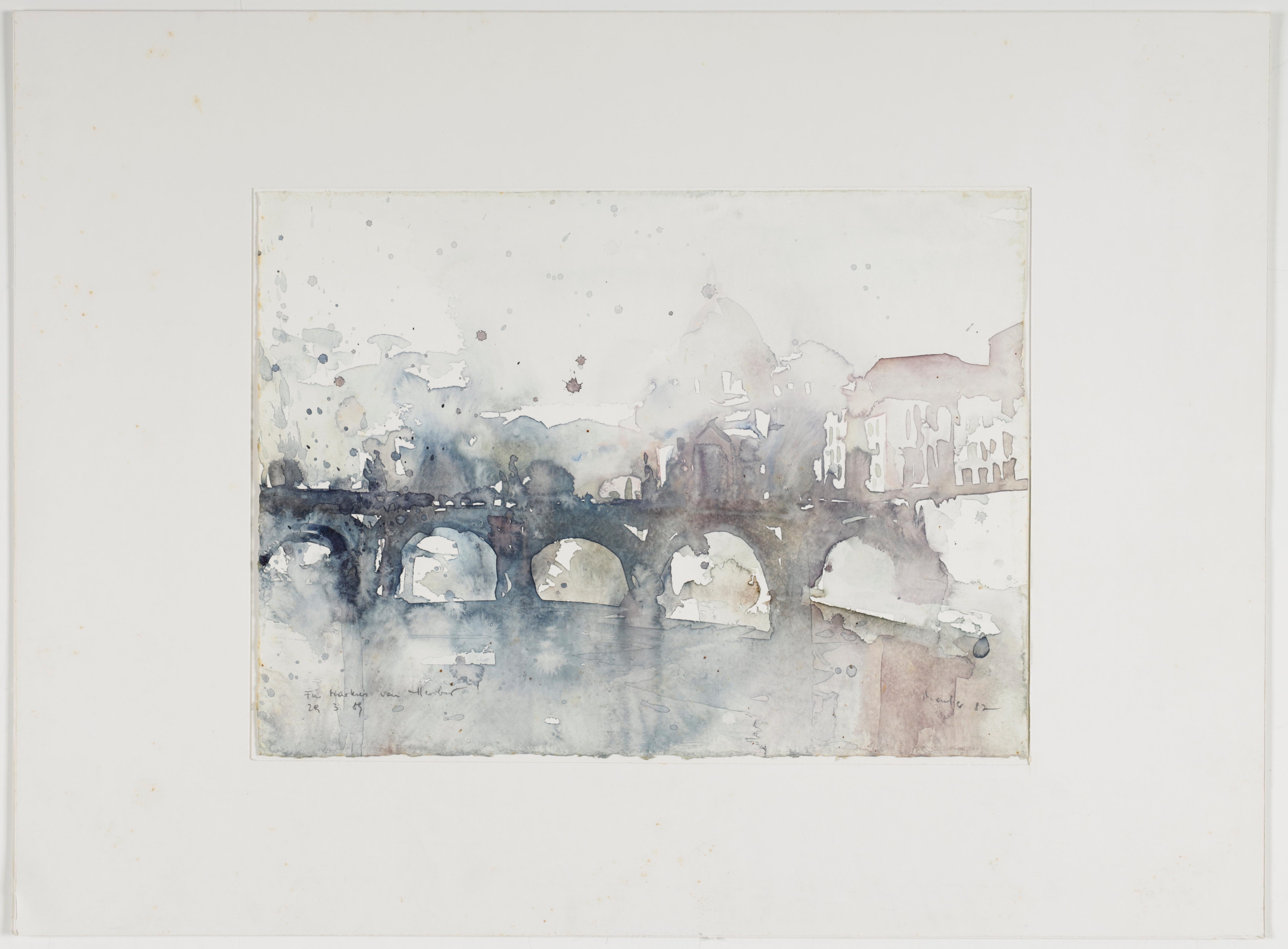 Heribert Mader | Die Engelsbrücke in Rom (1987) | MutualArt
