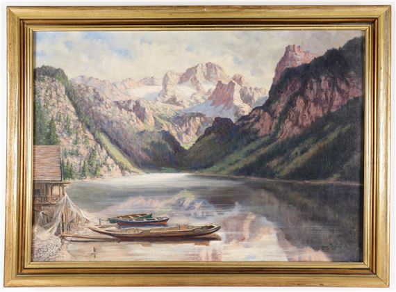 Egon Stoitzner | Dachstein mit Gosausee | MutualArt