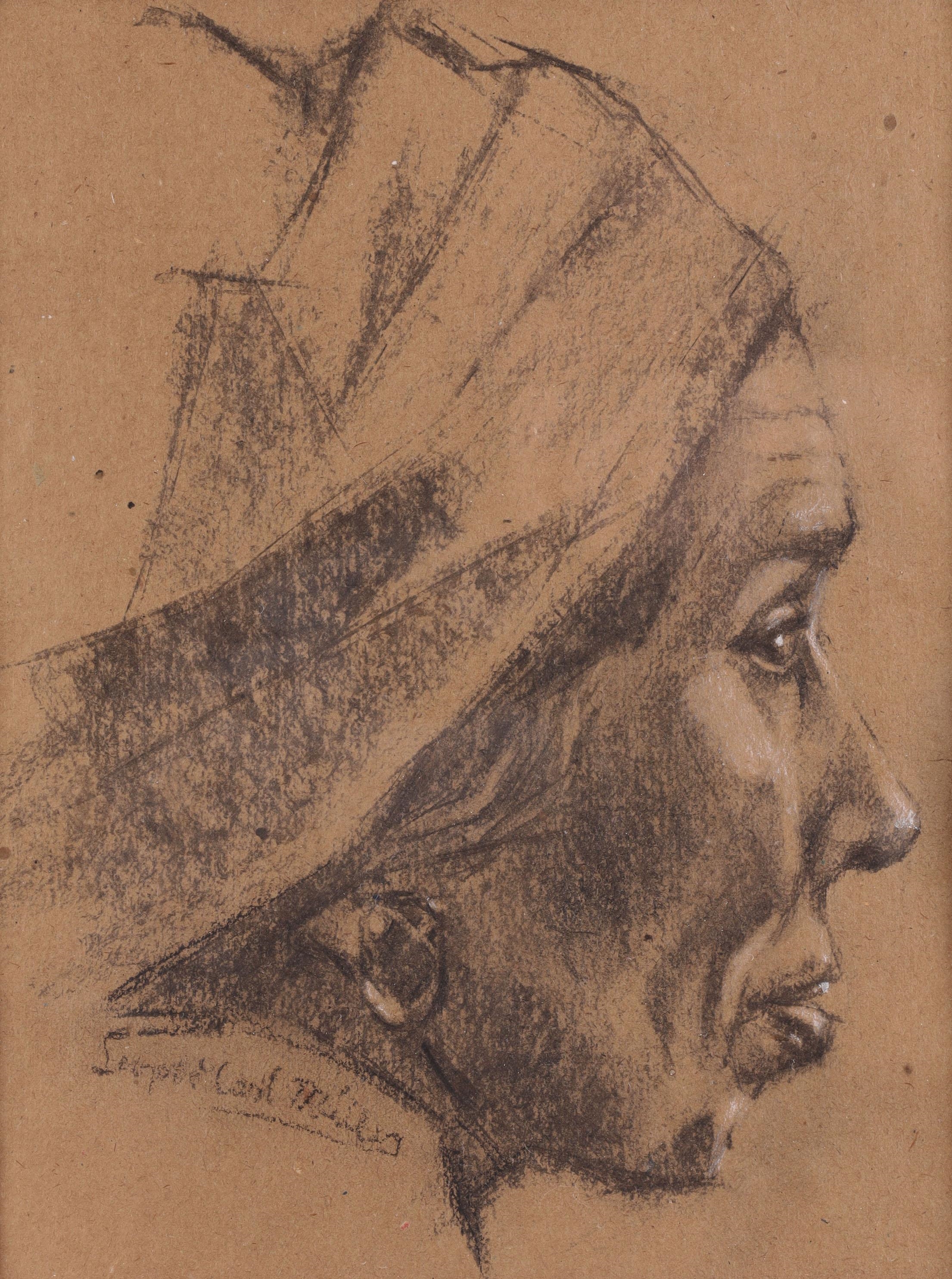 Leopold Carl Müller | Seitenprofil einer Orientalin | MutualArt