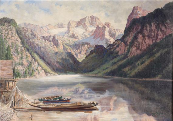 Egon Stoitzner | Dachstein mit Gosausee | MutualArt