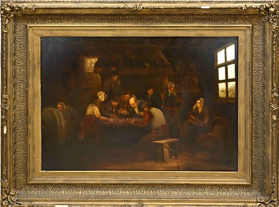 Charles Corneille Auguste de Groux | Boeren interieur | MutualArt