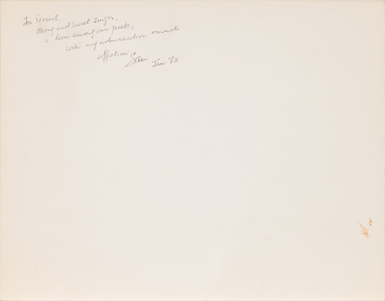 Sam Tata | Portrait of Irving Layton (1983) | MutualArt