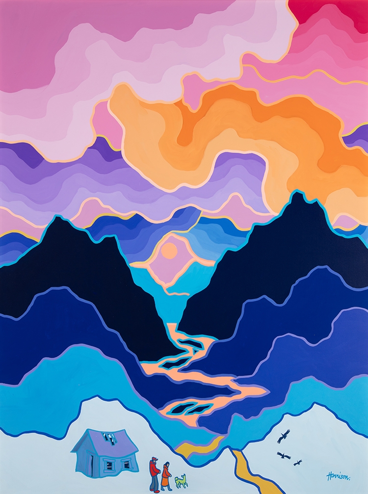 Ted Harrison | Snowfall | MutualArt