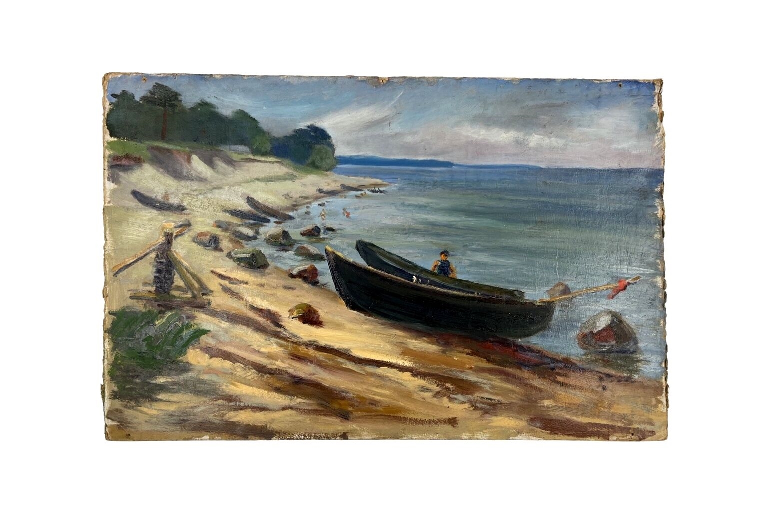 Janis Kalejs | Cardboard, Oil | MutualArt