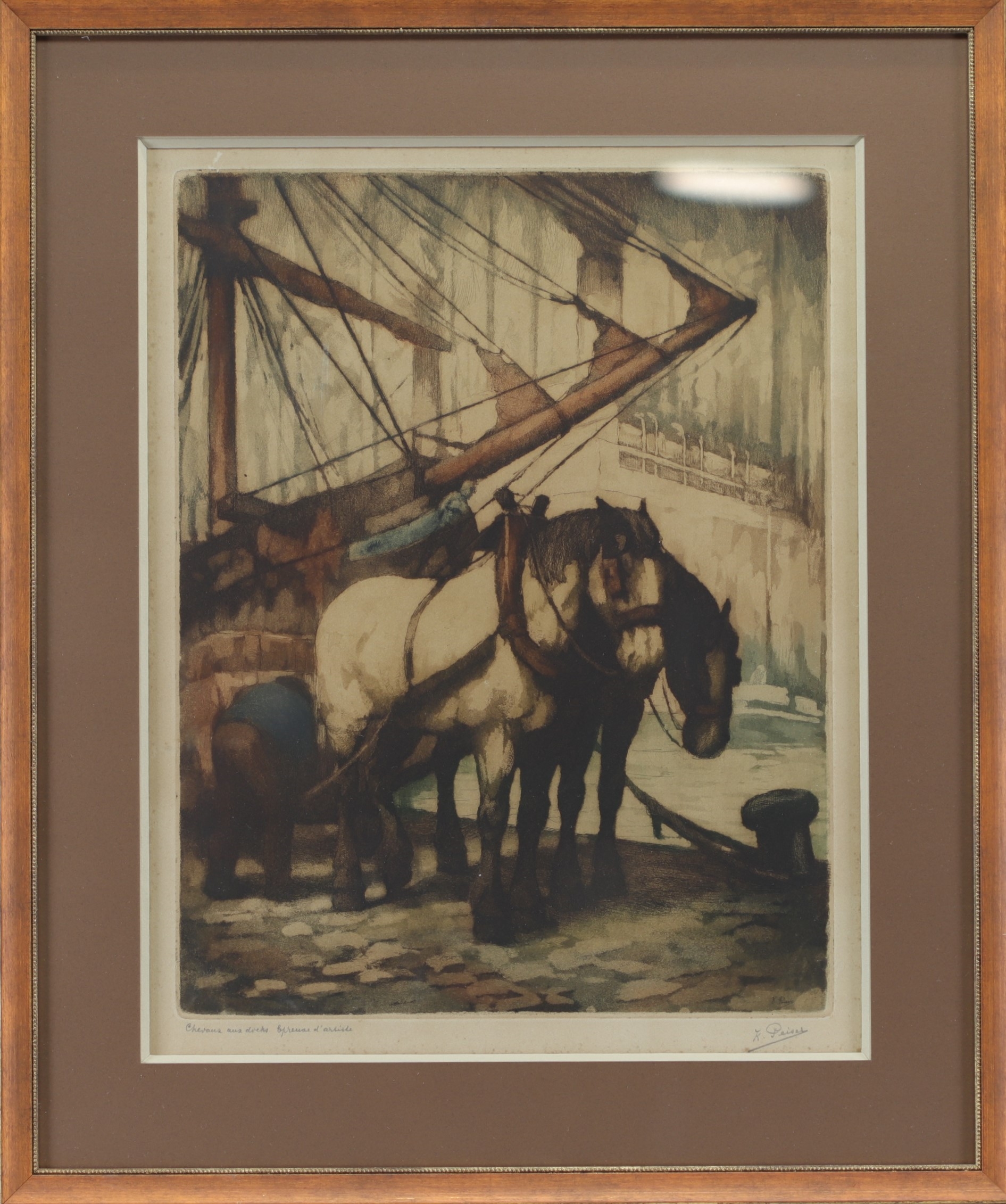 Kurt Peiser | Horses at the Docks | MutualArt