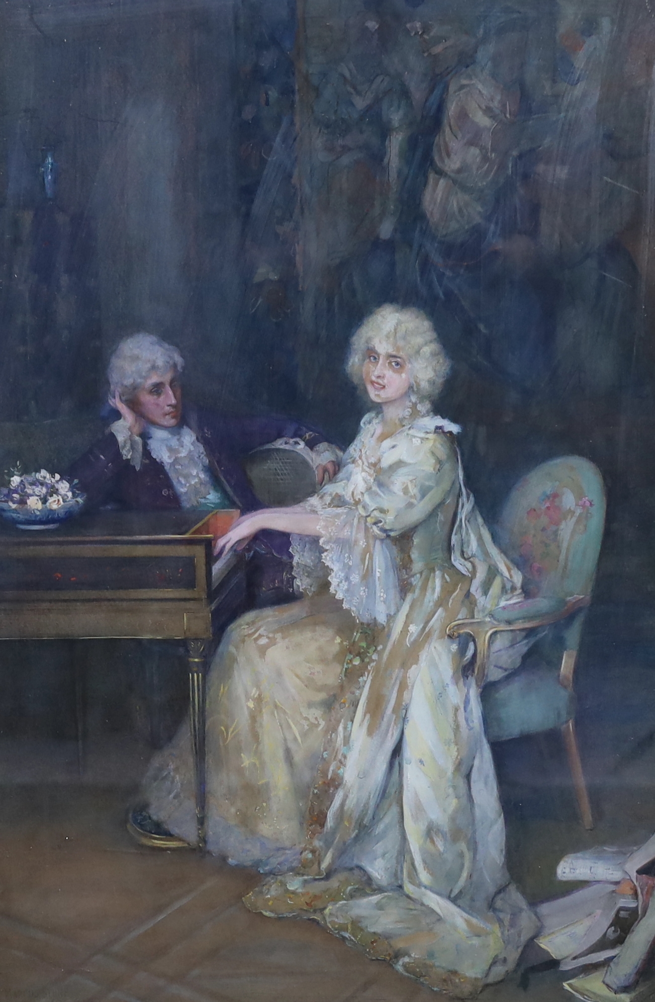 Marcus Stone | Picking waterlilies | MutualArt