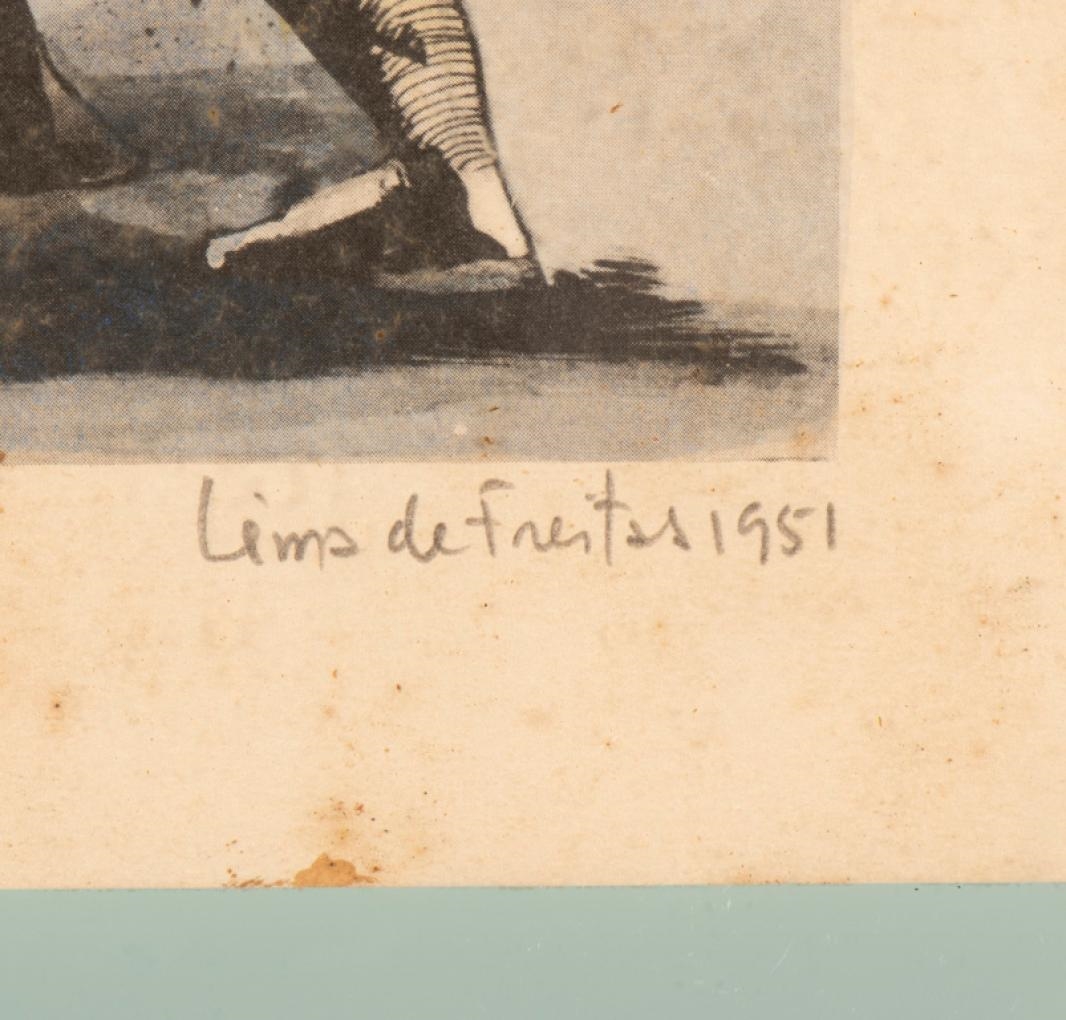 Lima de Freitas | Litografia colorida à mão, sobre papel (1951) | MutualArt
