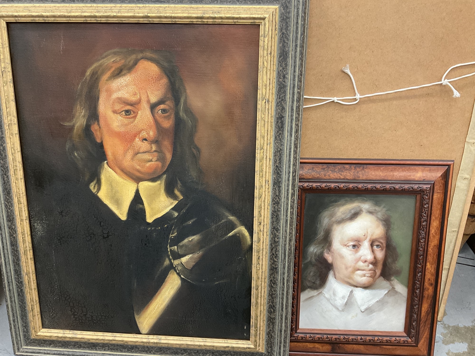 Oliver Cromwell | Two oil on canvas depictions of Oliver Cromwell ...