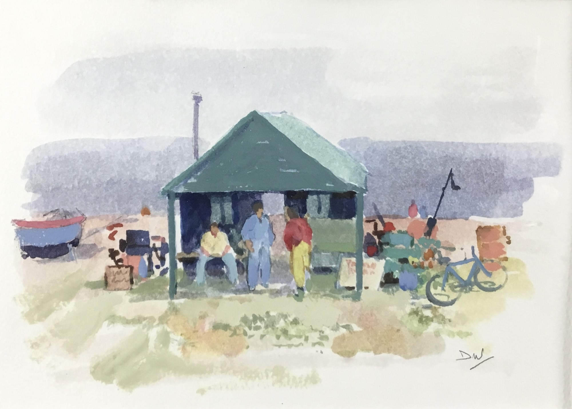 David Wood | Aldeburgh Beach hut | MutualArt
