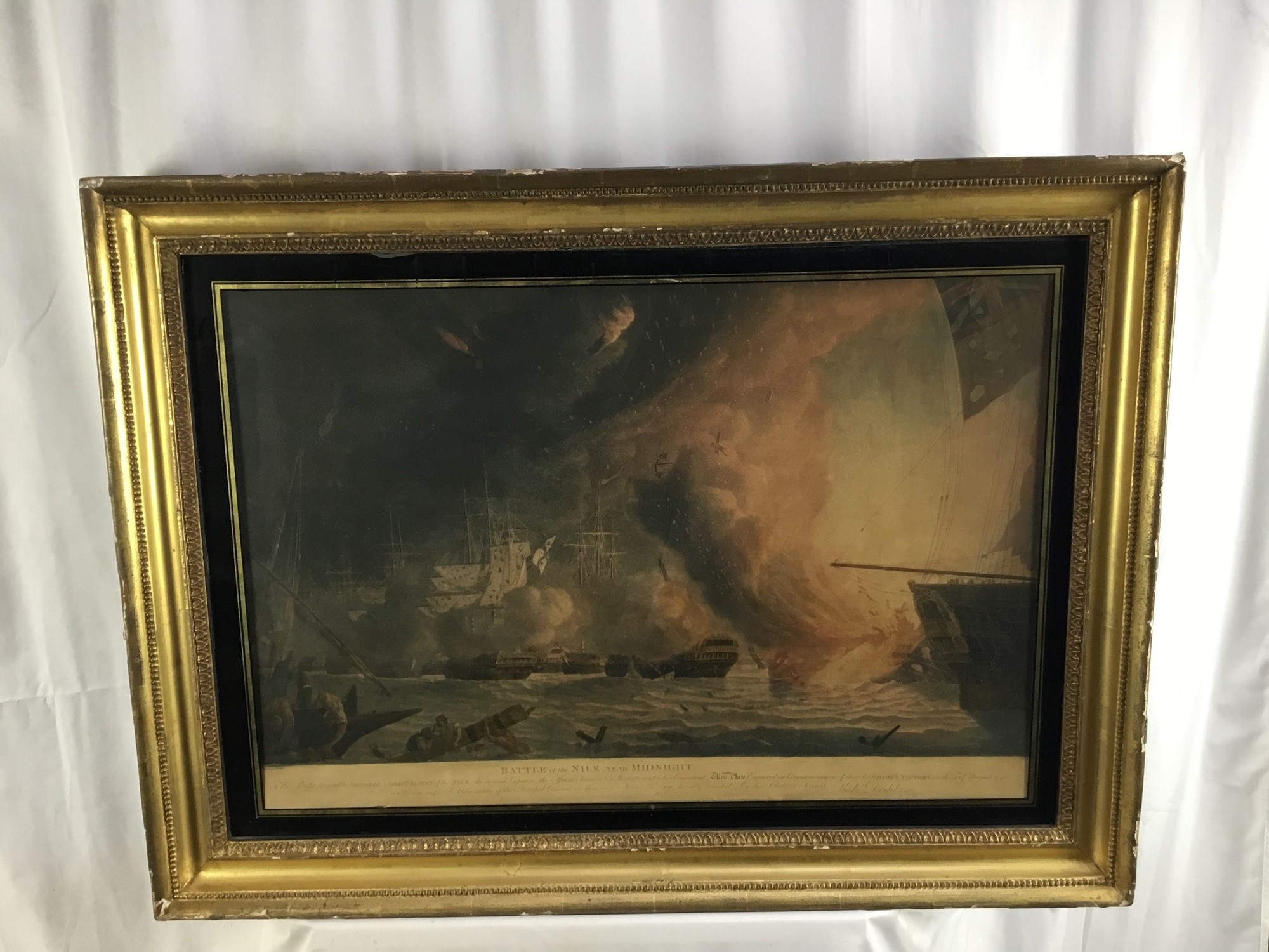 Robert Dodd | Battle of the Nile - set of four 19th century coloured ...