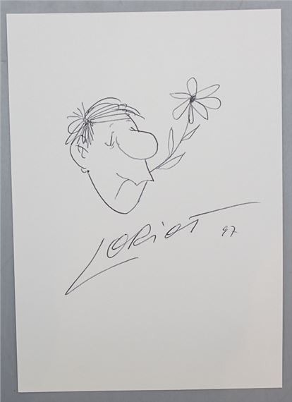 Loriot (vicco von Bülow) | Autograph und Zeichnung von Vicco VON BÜLOW ...