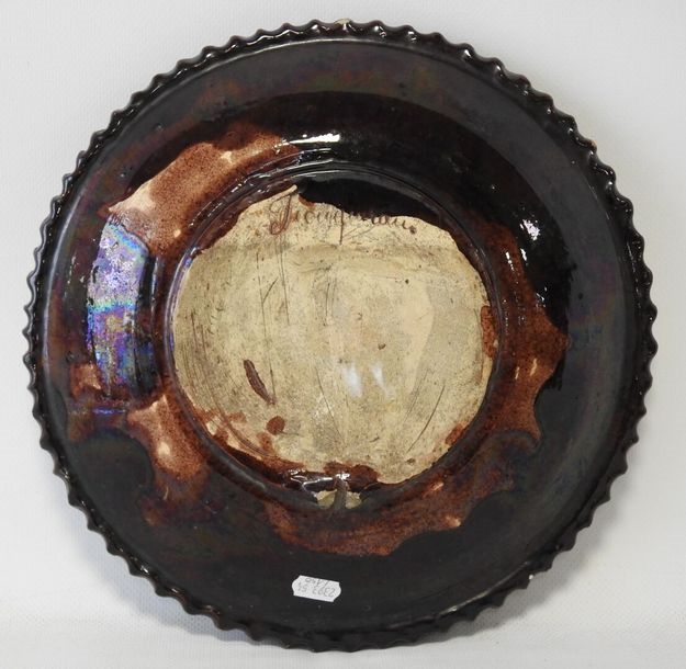 Bernard Palissy | Ornamental circular earthenware dish with ...