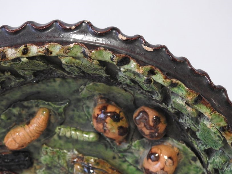 Bernard Palissy | Ornamental circular earthenware dish with ...