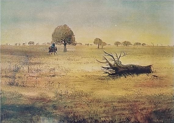 Arthur Boyd | Landscape with Stockman | MutualArt