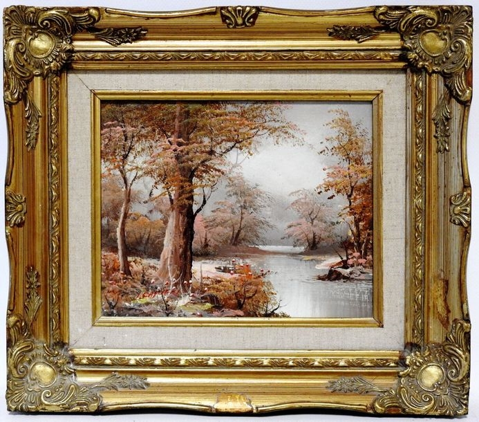 Irene Cafieri | Riverside in autumn (20th Century) | MutualArt