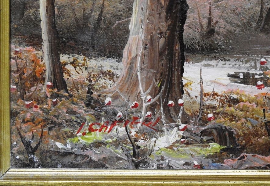 Irene Cafieri | Riverside in autumn (20th Century) | MutualArt