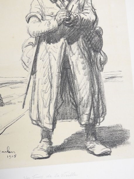 Theophile Alexandre Steinlen | Un vieux de la Vieille (1915) | MutualArt