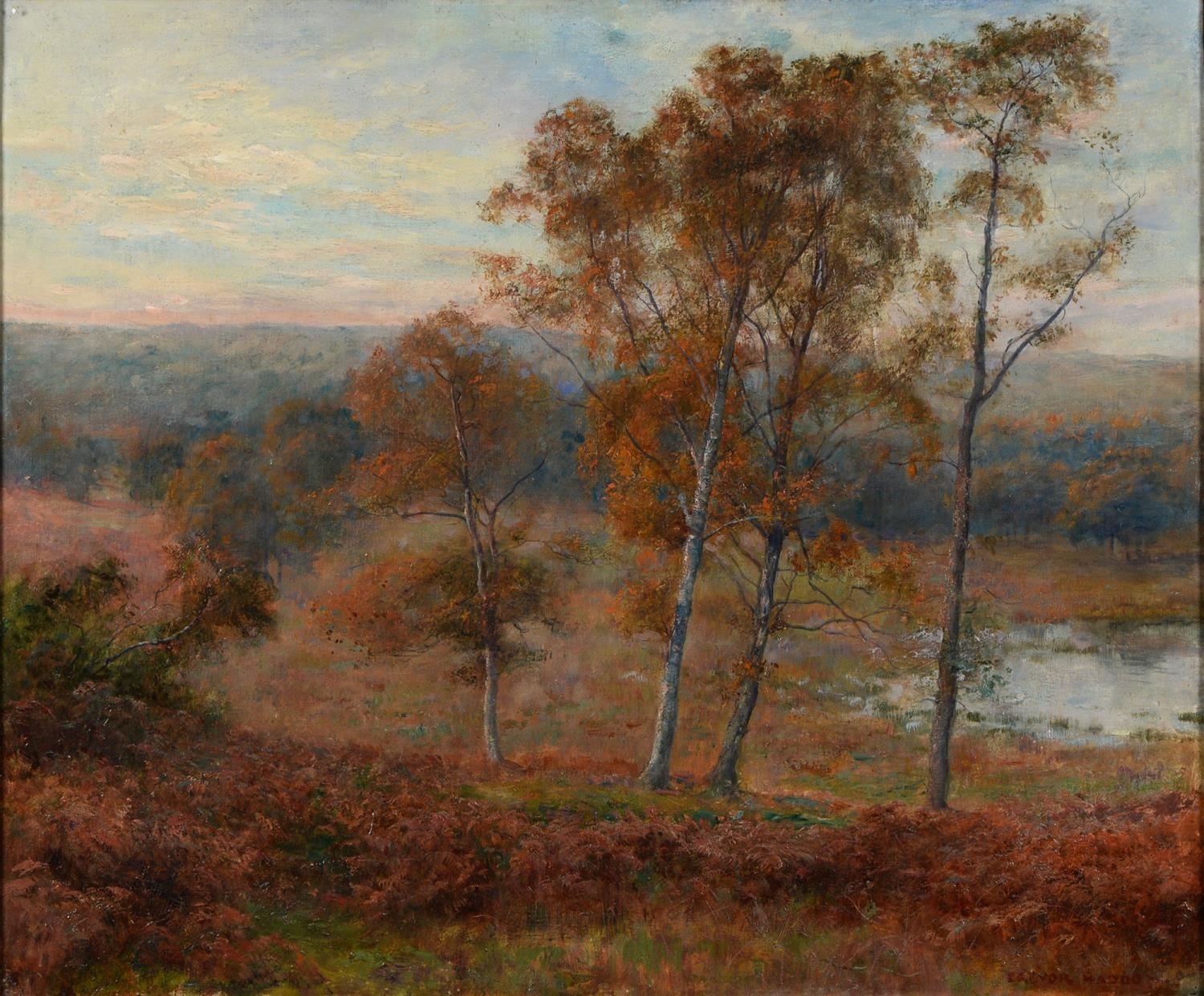 Arthur Trevor Haddon | - Trees in Autumn, | MutualArt