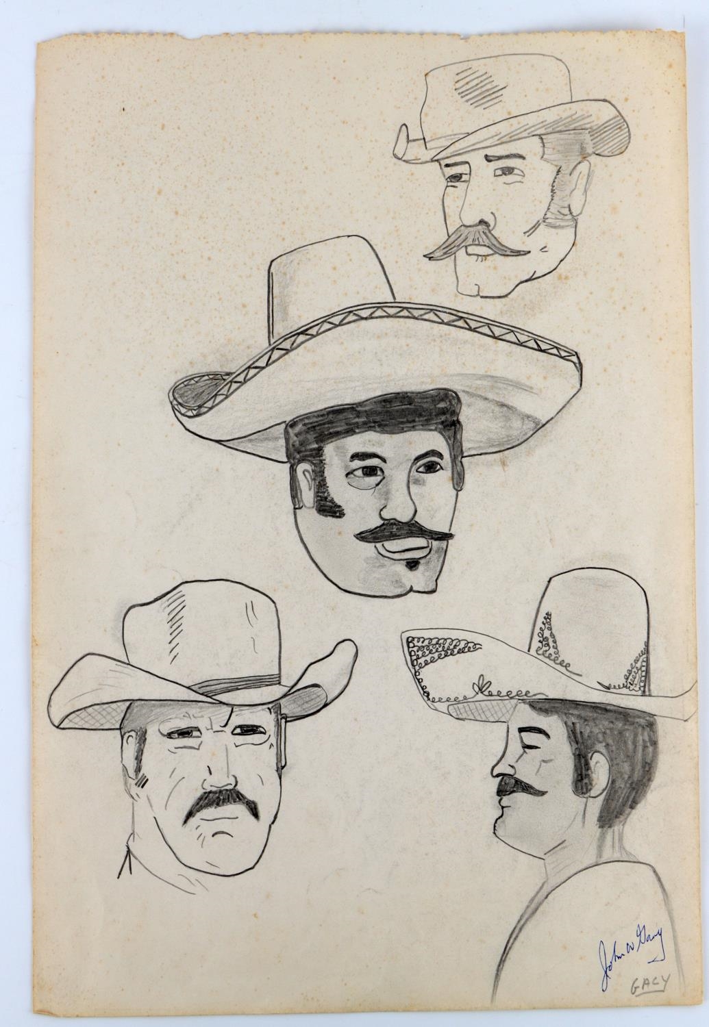 John Wayne Gacy | JOHN WAYNE GACY SERIAL KILLER COWBOY PORTRAITS ...