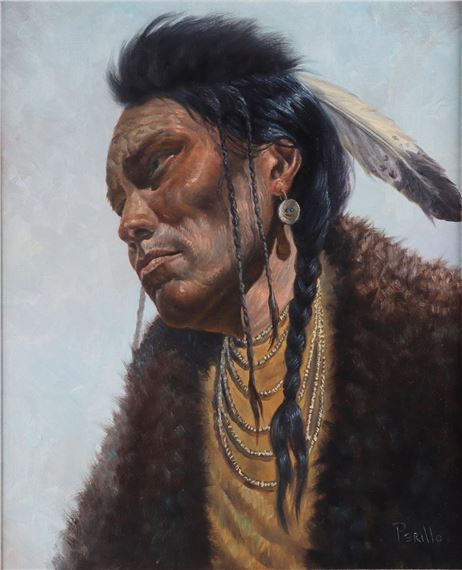 Greg Perillo | GREGORY PERILLO ORIGINAL PAINTING APSAROKE CHIEF | MutualArt