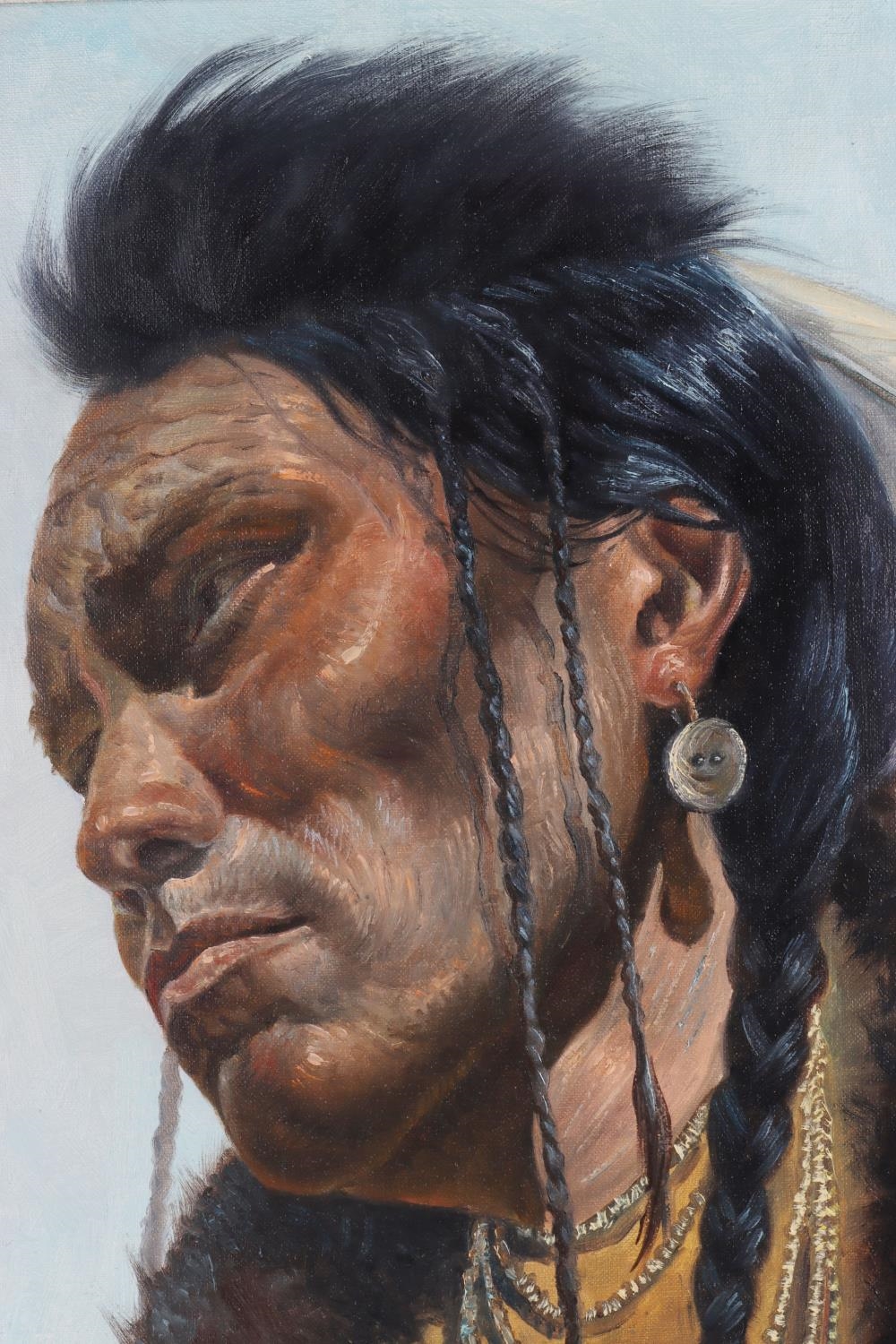 Greg Perillo | GREGORY PERILLO ORIGINAL PAINTING APSAROKE CHIEF | MutualArt