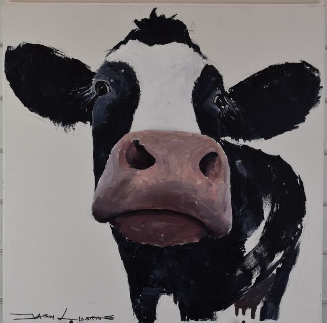Jason Liosatos | Portrait of a cow | MutualArt