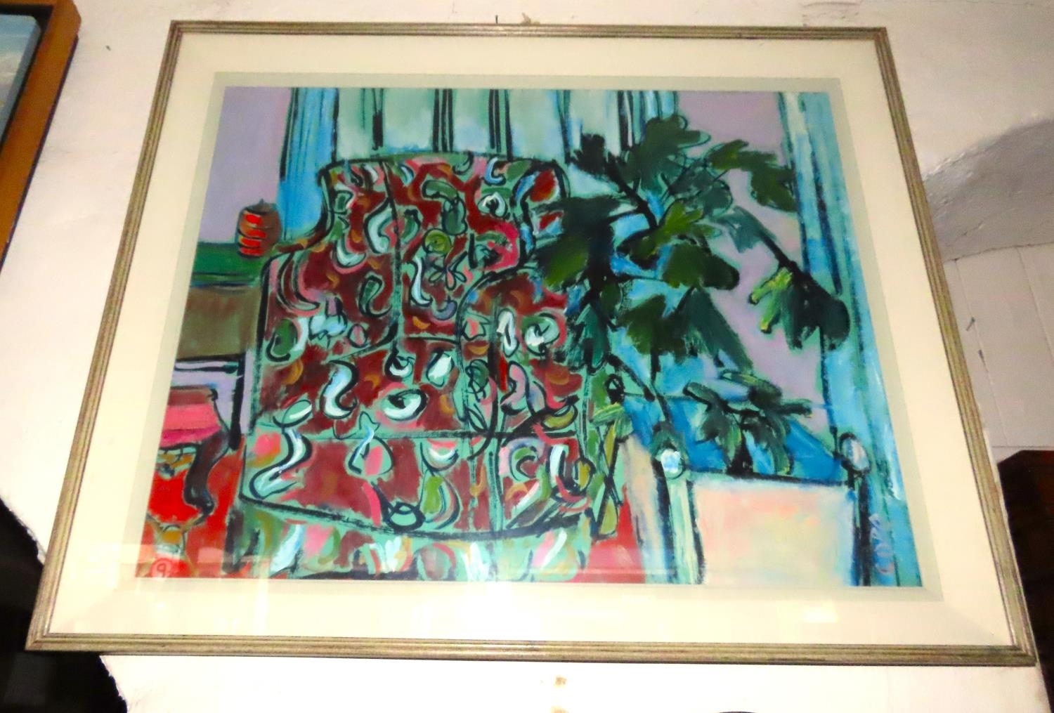 Elizabeth Cope | Armchair with Plant | MutualArt