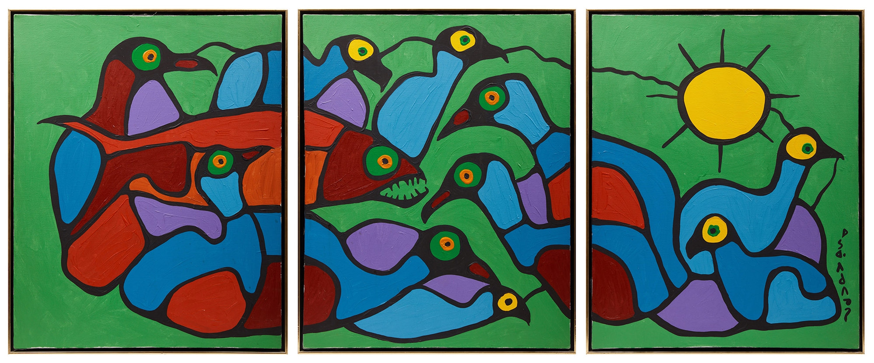 Norval Morrisseau | Feast of the Loons | MutualArt