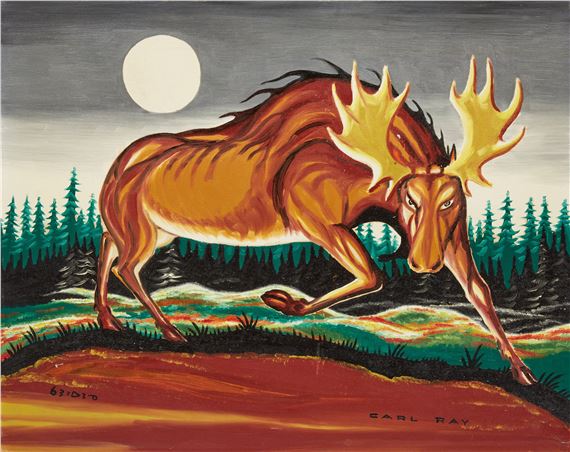 Carl Ray | The Possessed Moose (1968) | MutualArt