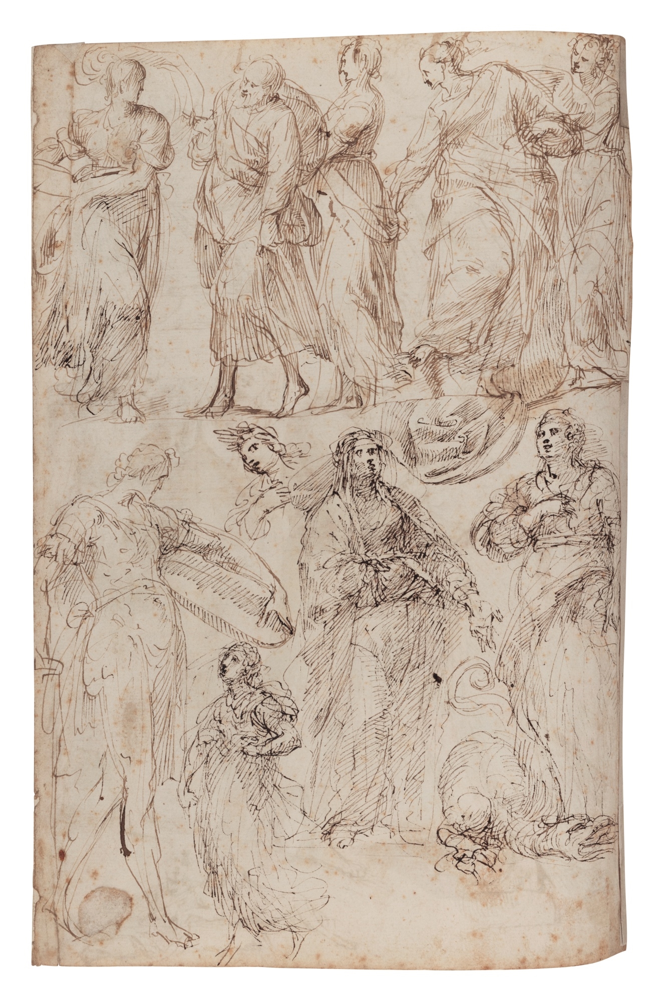 Giulio Cesare Procaccini | seated and reclining figures and the Madonna ...