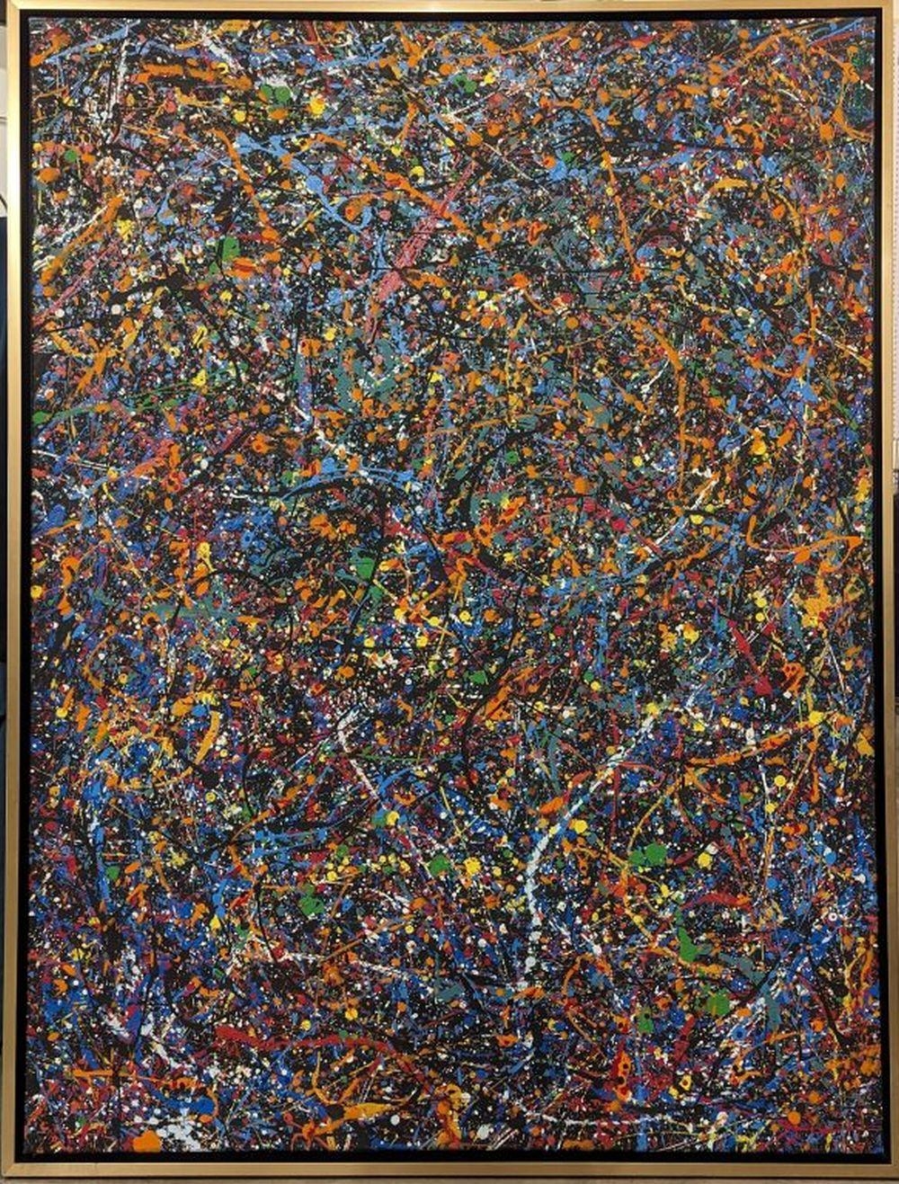 Jackson Pollock | Original in the Manner of Jackson Pollack 36 x 48 ...