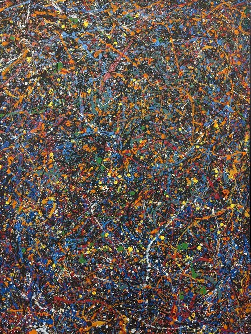 Jackson Pollock | Original in the Manner of Jackson Pollack 36 x 48 ...