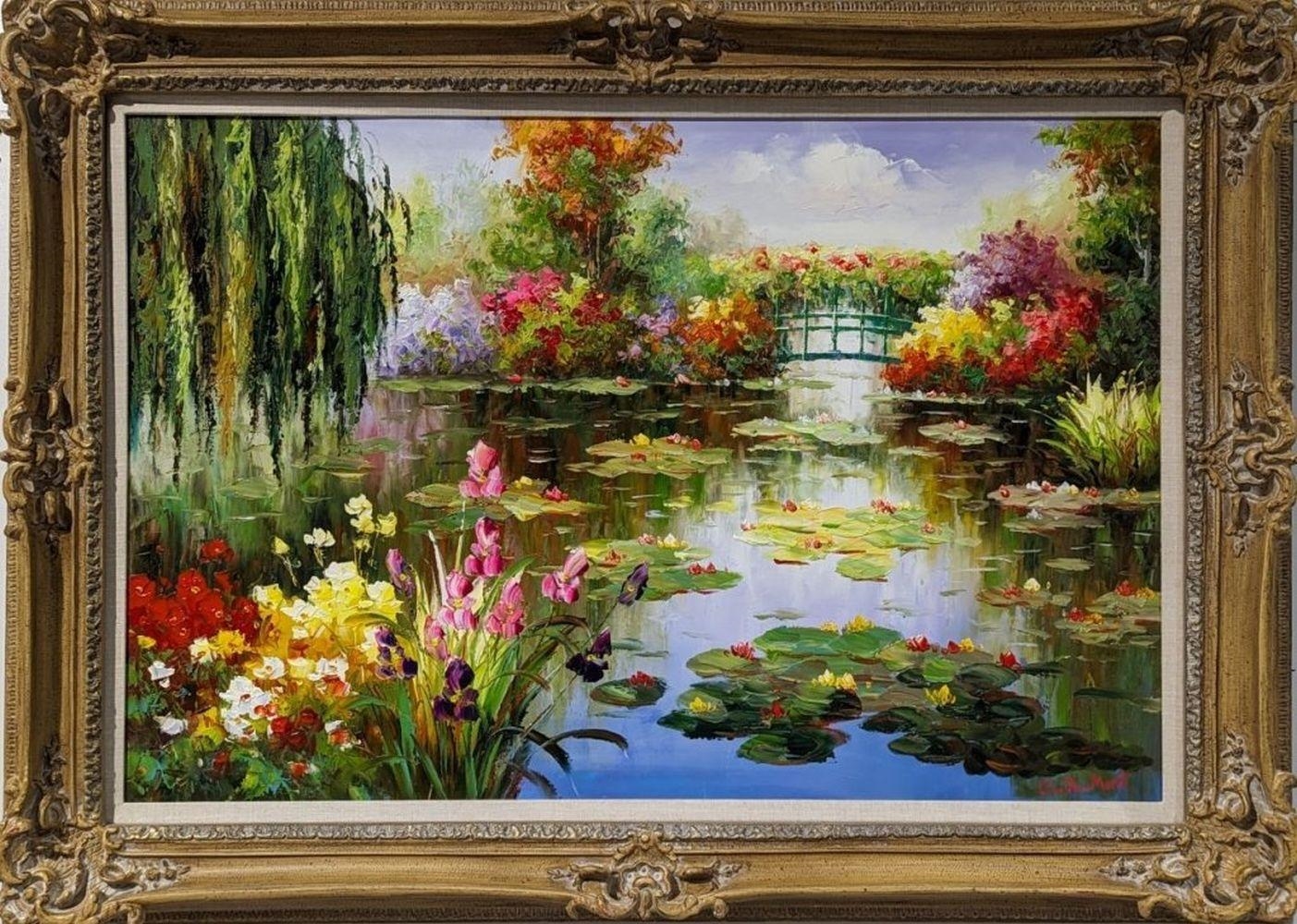 Claude Monet | Original in Manner of Claude Monet 24 x 36 | MutualArt