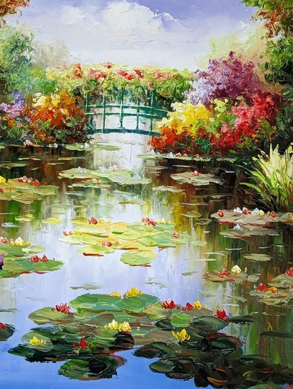 Claude Monet | Original in Manner of Claude Monet 24 x 36 | MutualArt