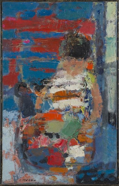 Jean Hugon | Child with fruit (1969) | MutualArt