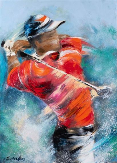 Victor Spahn | The Golfer | MutualArt