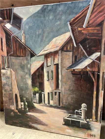 Edouard Rigotti | Vue du villlage de Marlens | MutualArt