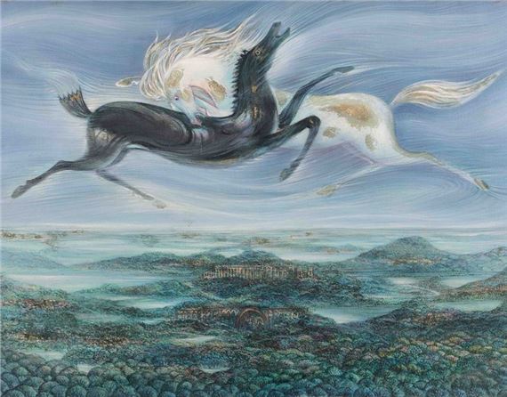 Hossein Mahjoubi | Hossein MAHJOUBI (1930) The Battle of Tishtrya and ...