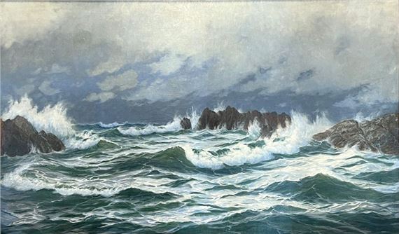 Max Jensen | Ocean surf (1900) | MutualArt