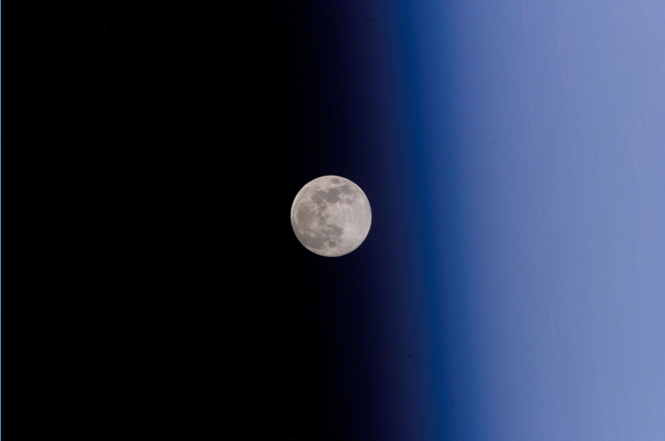 NASA | Nasa. Full Earth Moon photographed from the International Space ...