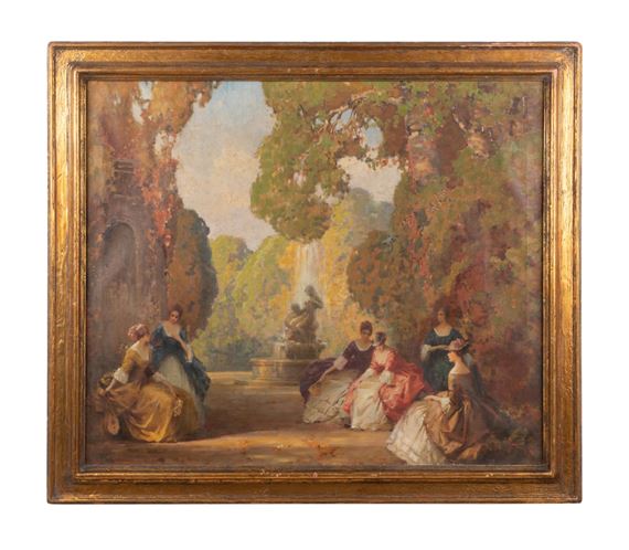 Joseph Tomanek | JOSEPH TOMANEK, AFTER THE CONCERT, FRAMED O/C | MutualArt