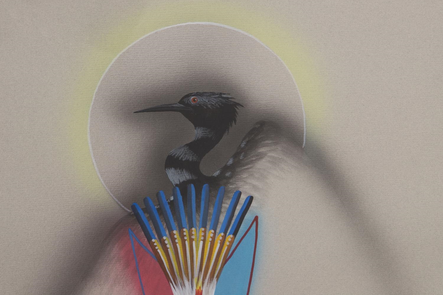 Robert Redbird | 2 ROBERT REDBIRD SR 'INDIAN PAINTINGS' MM ON PAPER ...