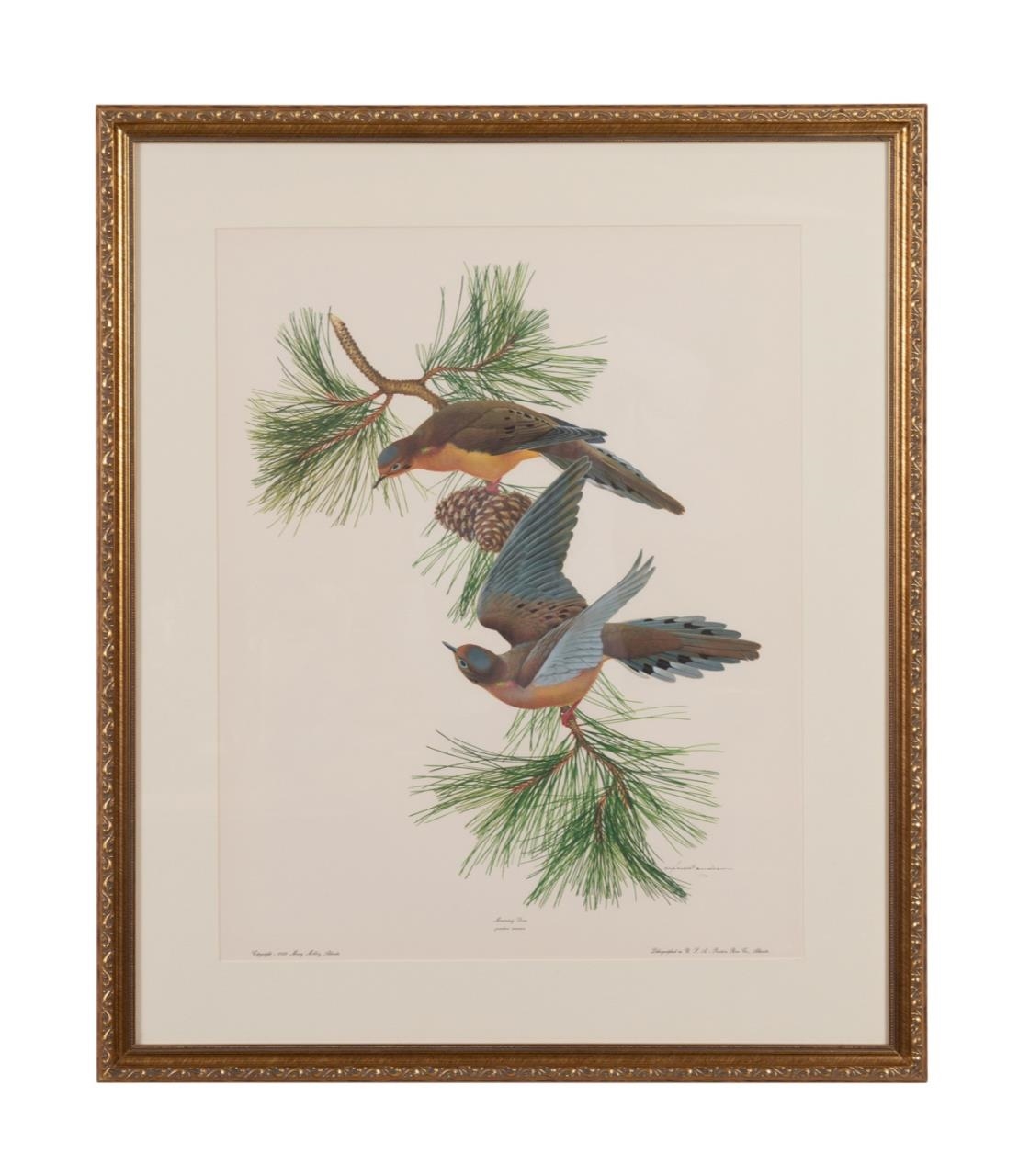 Athos Menaboni | ATHOS MENABONI 'MOURNING DOVE' LITHOGRAPH (1962 ...