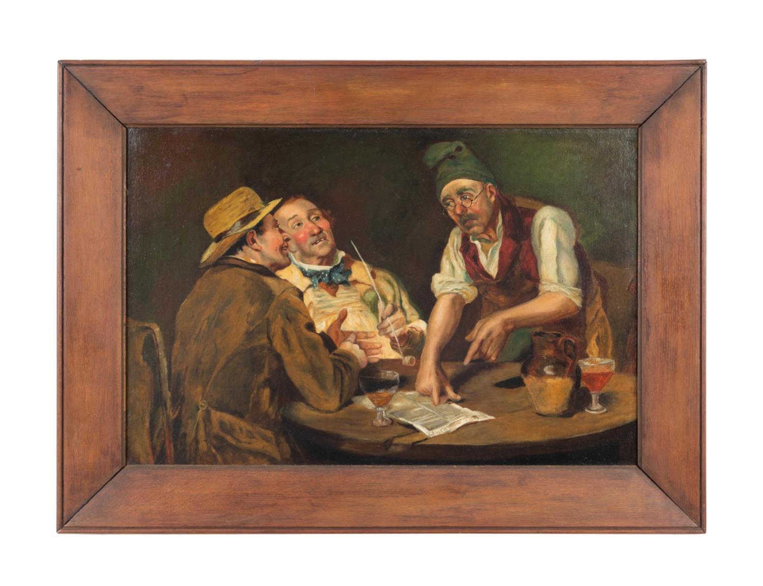 Enoch Lloyd Branson | MANNER OF L. BRANSON 'THE VILLAGE POLITICIANS' O ...