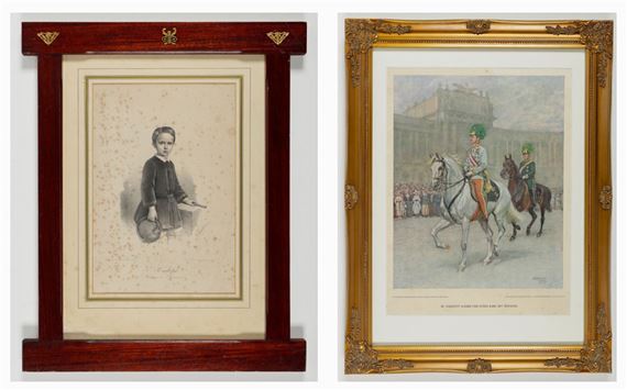 Alexander Pock | Kaiser Karl I. von Österreich-Ungarn zu Pferd vor der ...