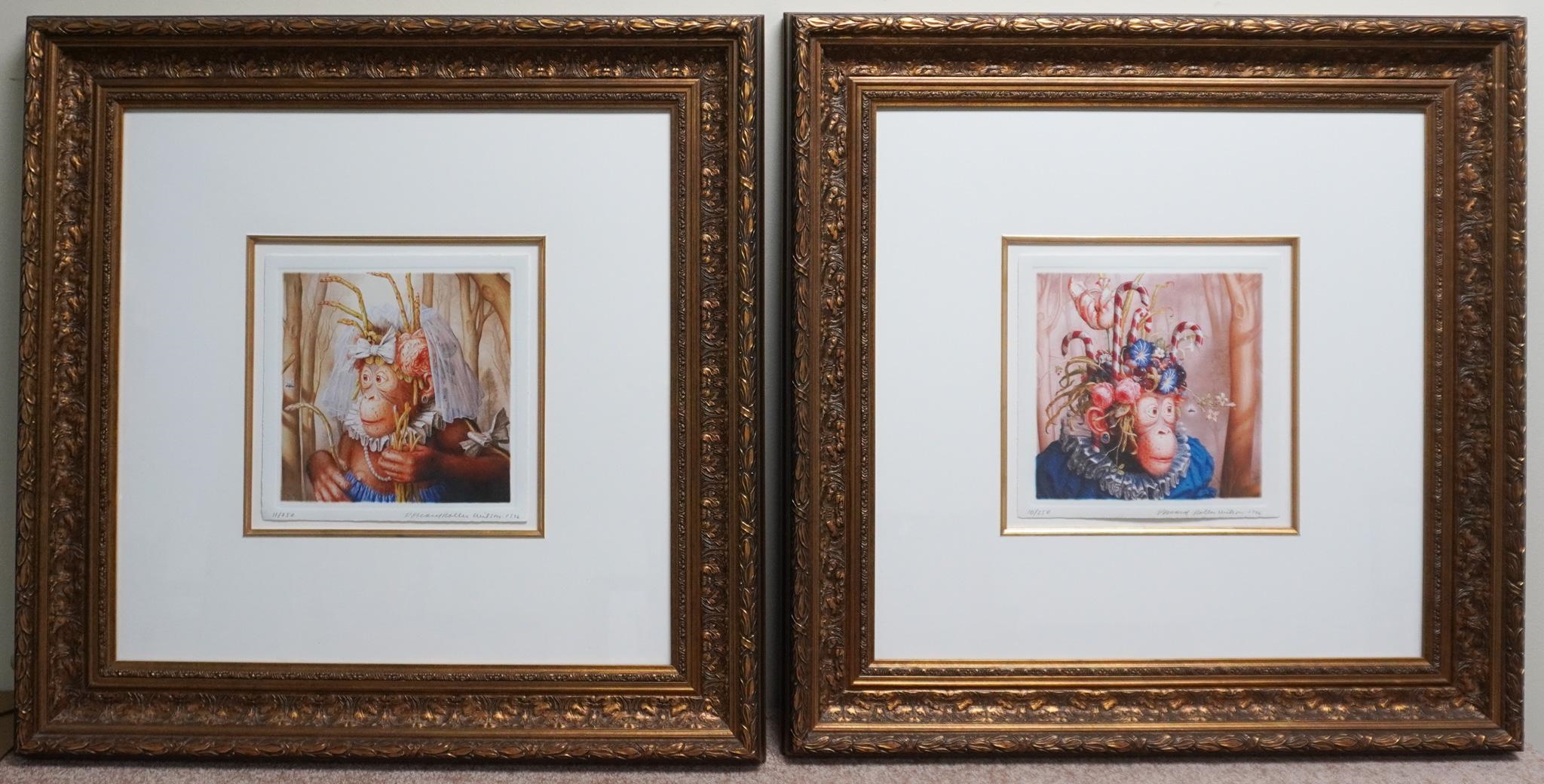 Donald Roller Wilson | Untitled (Monkeys with Flower Headdresses ...